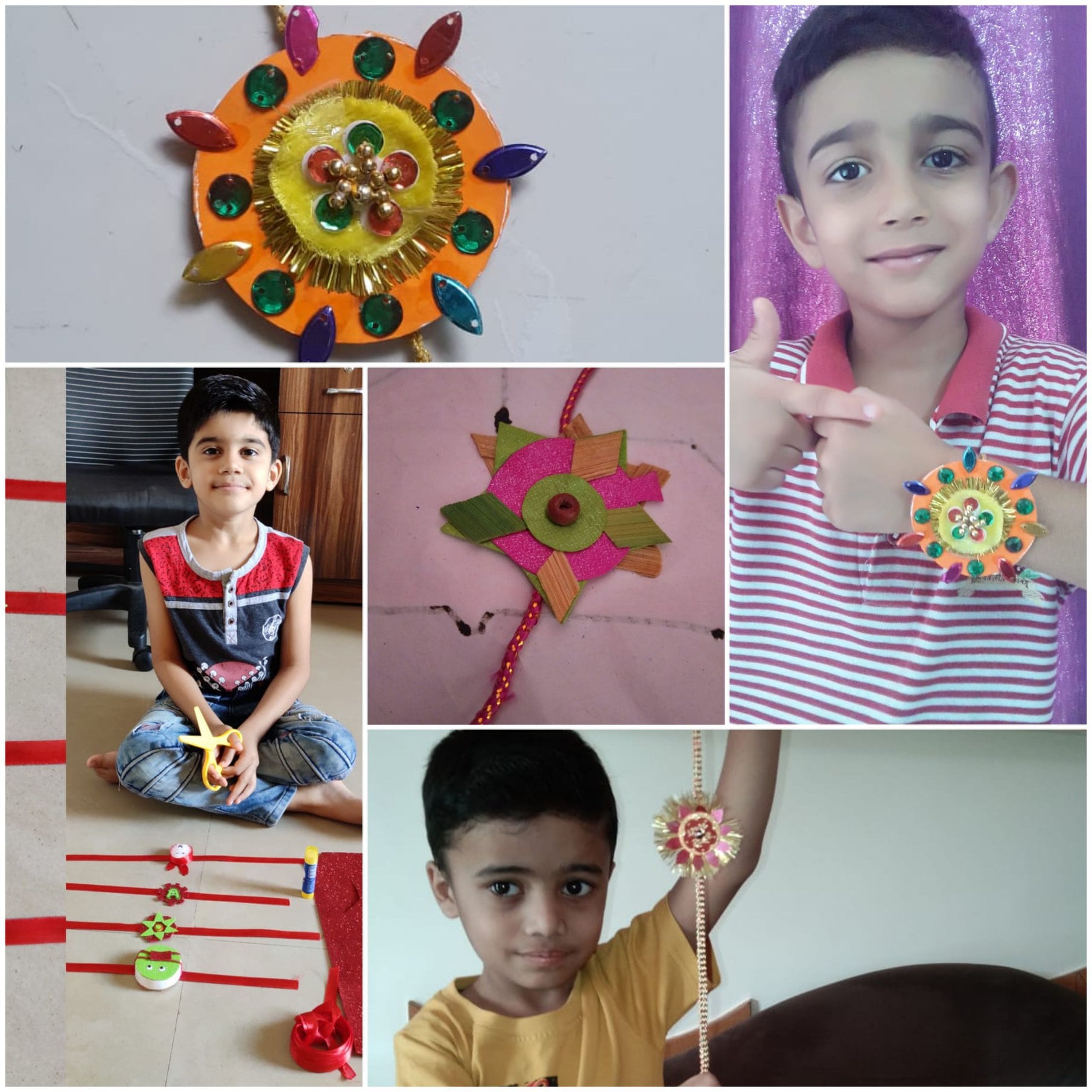 Home Rakhi Making Activity