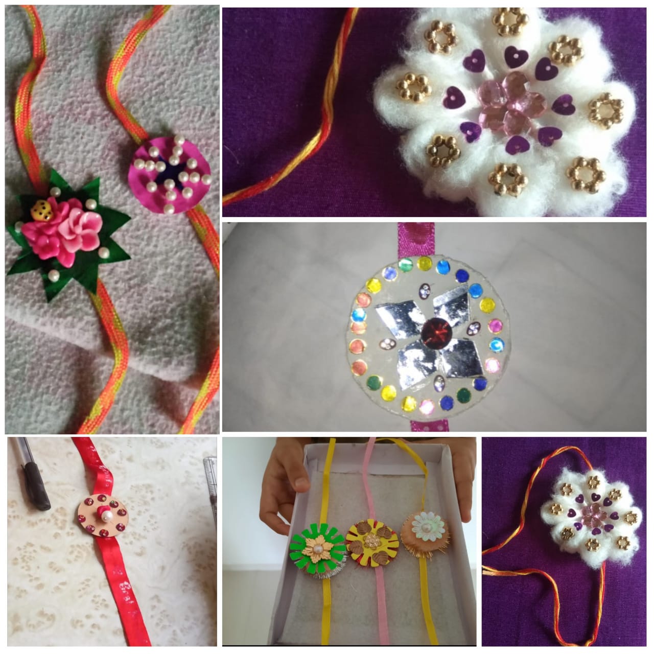 Home Rakhi Making Activity